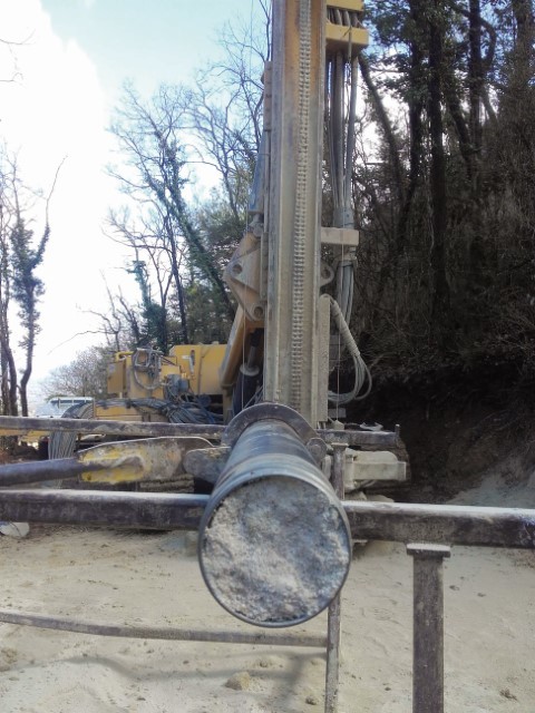 Technique de carottage dans les sables lâches