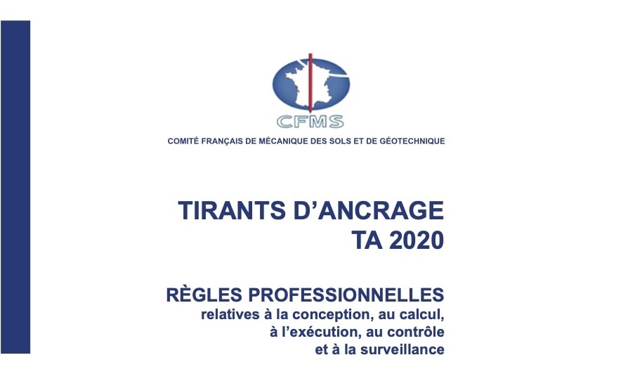 Publication de 'Tirants d’ancrage TA2020'